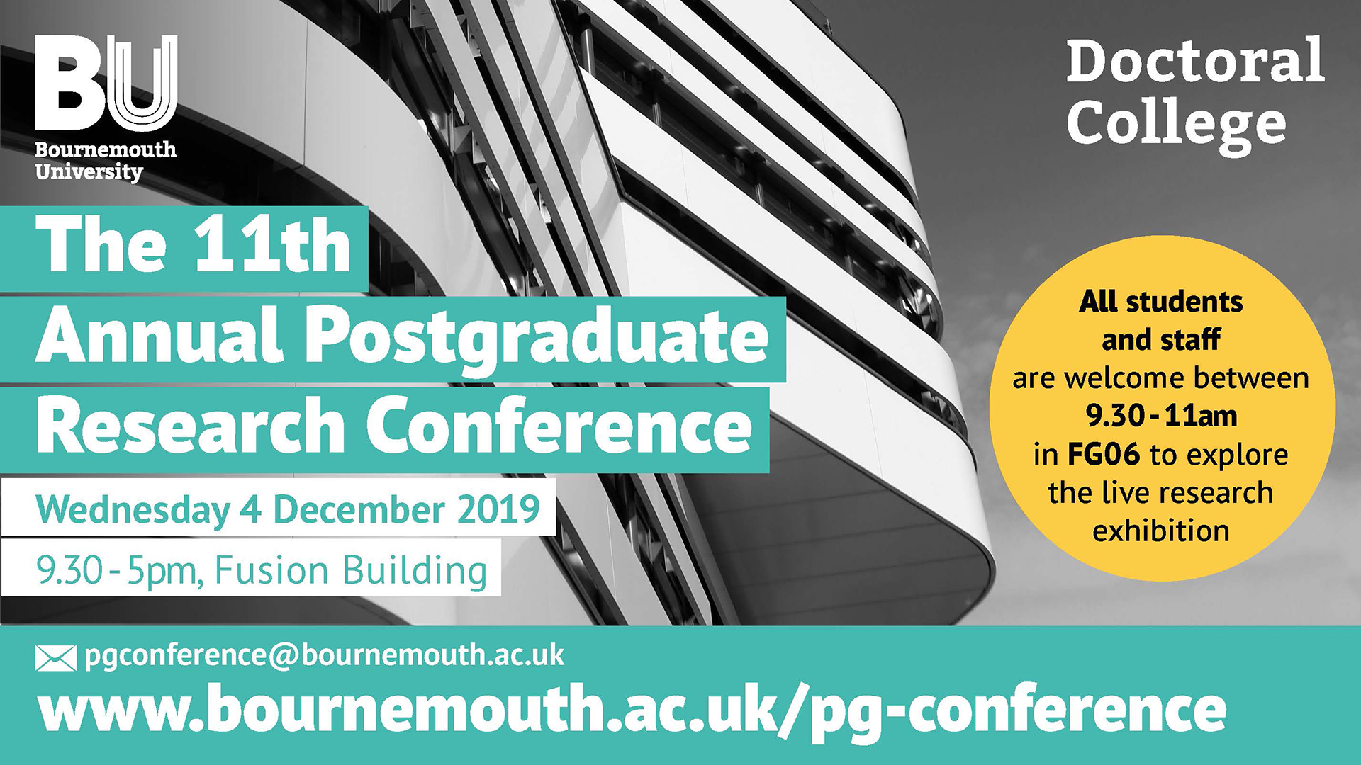 Postgraduate Research Conference 2019 | Bournemouth University