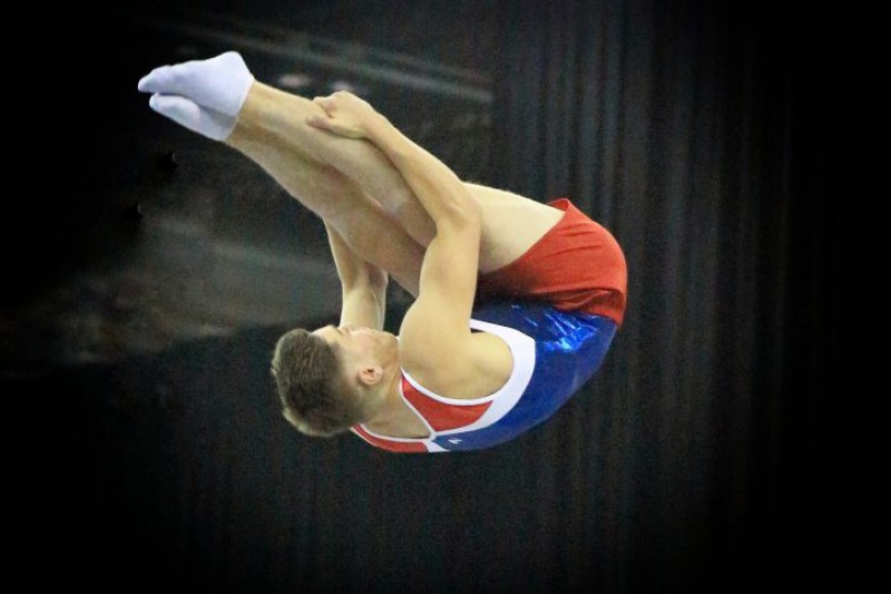 Edward Weeden; competing in the British Trampolining Championships ... Edward Weeden; competing in the British Trampolining Championships ...